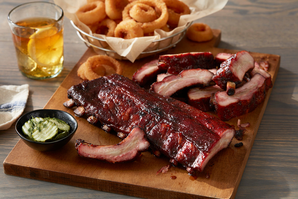 Natural Duroc Pork Back Ribs (4 Pack) – Creekstone Farms Premium Beef LLC